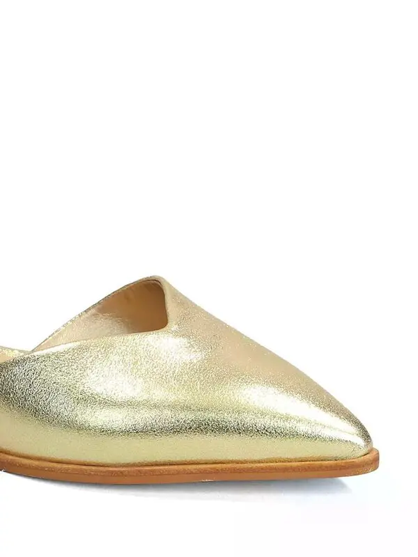 ANDREA CARRANO Metallic Ballerina Flats