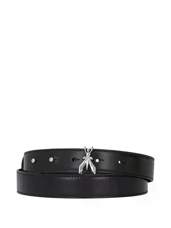 Patrizia Pepe Embellished Leather Belt - Black