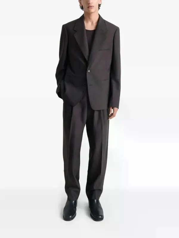 LEMAIRE Mélange-twill Single-breasted Blazer - Grey