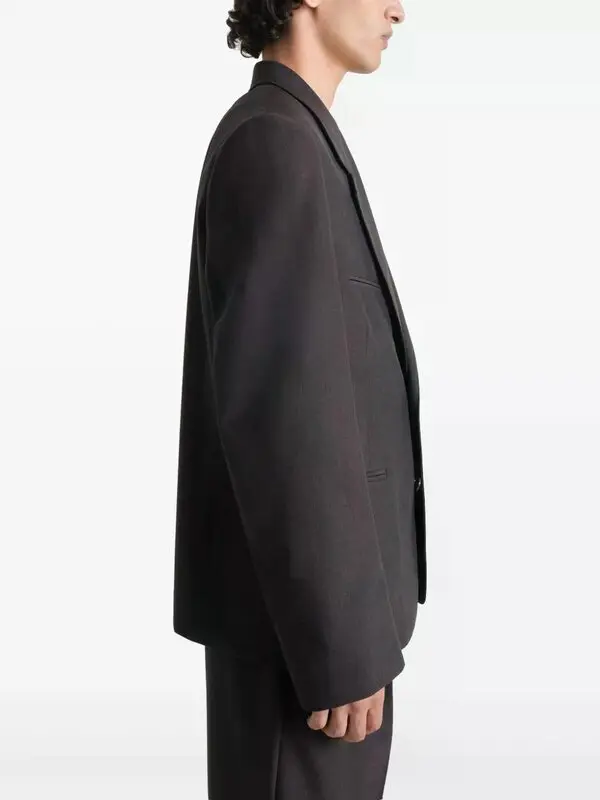 LEMAIRE Mélange-twill Single-breasted Blazer - Grey