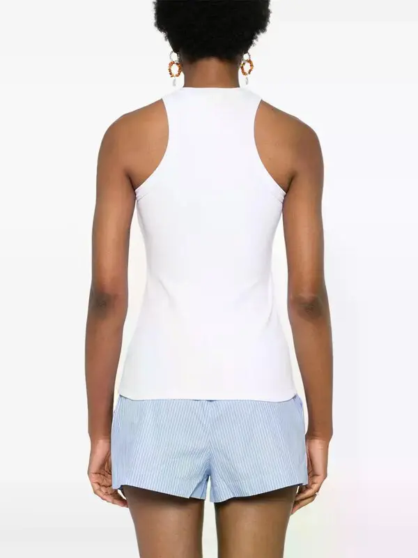MODES Ribbed Tank Top - White