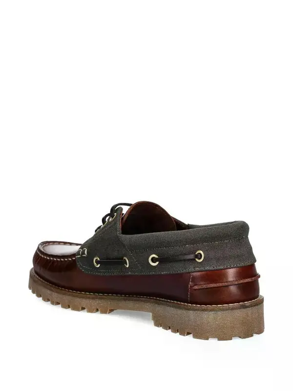 Barbour Deck Leather Boat Shoes - Brown