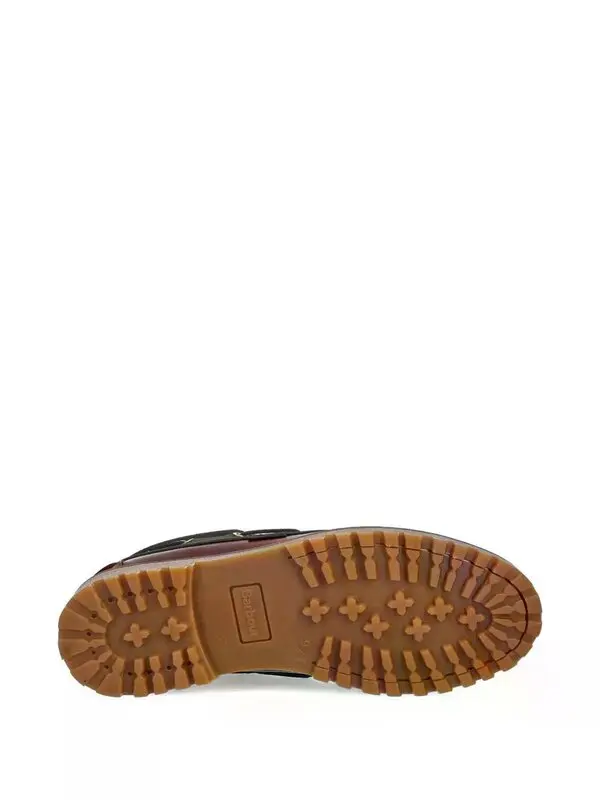 Barbour Deck Leather Boat Shoes - Brown
