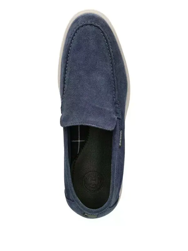 Barbour Carty Suede Loafers - Blue
