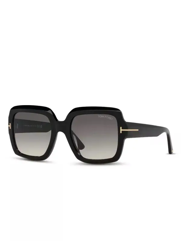 TOM FORD Kaya Oversized Square Sunglasses - Black