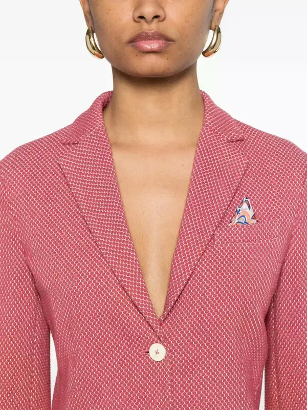 CIRCOLO 1901 Textured Single-breasted Blazer