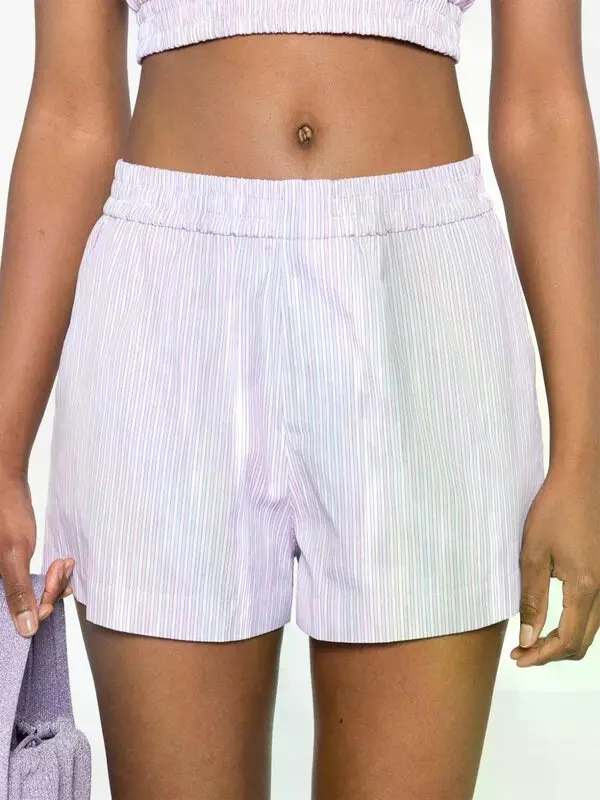 MODES Striped Cotton Shorts