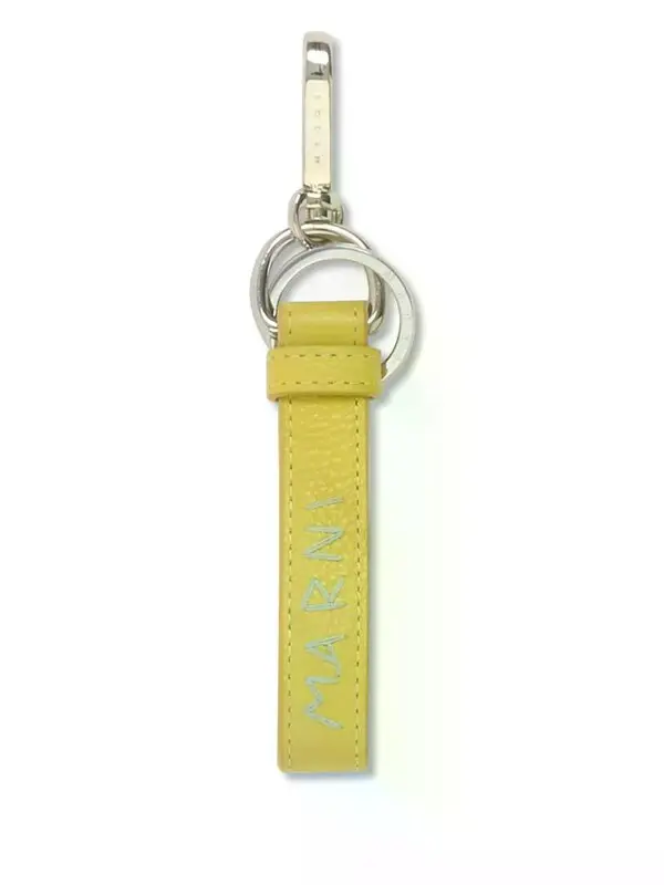 Marni Leather Keyring - Yellow