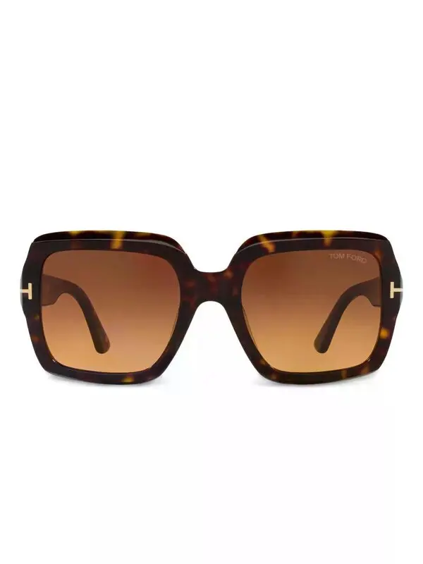 TOM FORD Kaya Tortoiseshell Sunglasses - Green