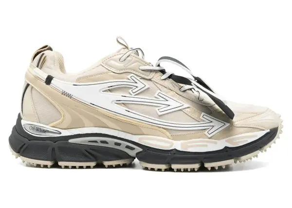 Off-White Be Right Back" Sneakers - Light Beige