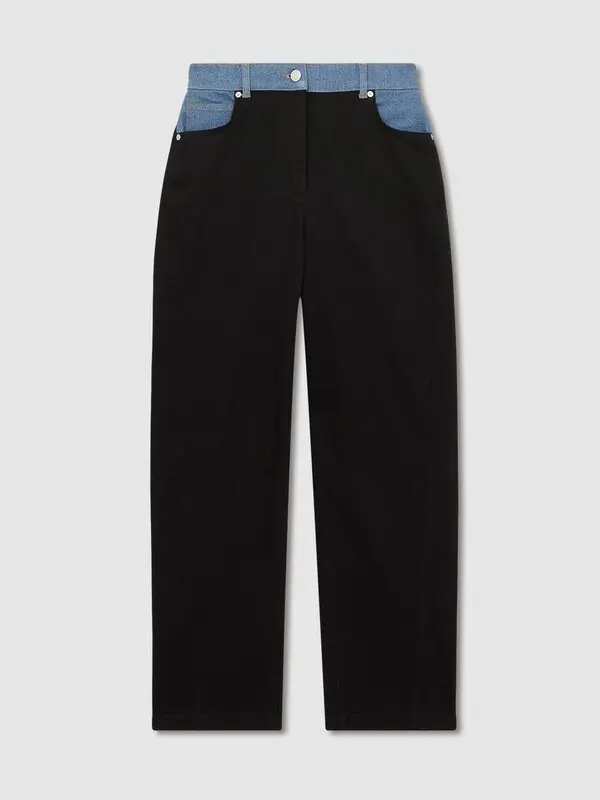 REISS Maddie Colour-block Straight-leg Jeans