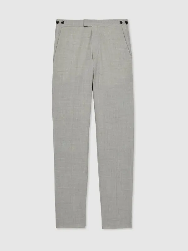 REISS Puppytooth Check Slim-fit Suit Trousers