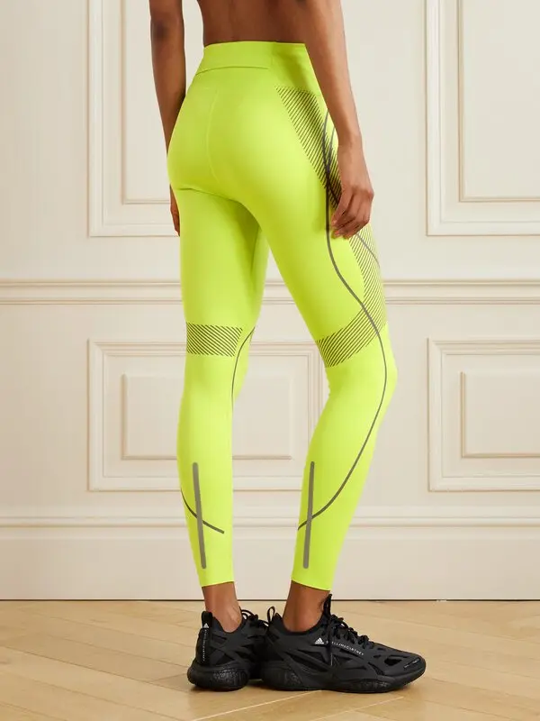 Adidas By Stella McCartney Truepace Cold.rdy Recycled-stretch Leggings - Green