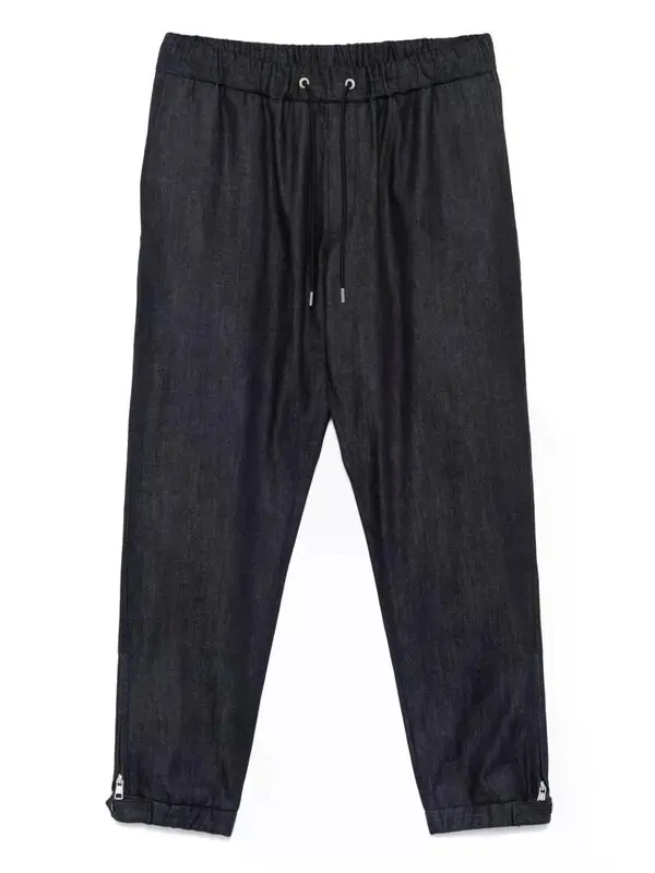 Moncler Logo Patch Tapered Trousers
