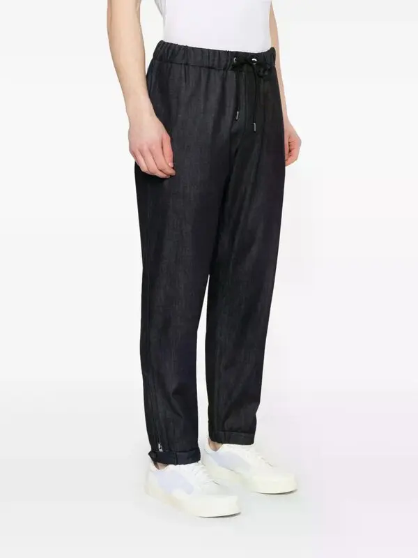 Moncler Logo Patch Tapered Trousers