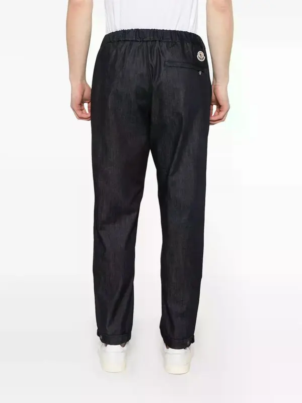 Moncler Logo Patch Tapered Trousers