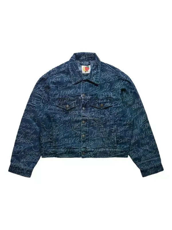 SKY HIGH FARM WORKWEAR Angry Chore Denim Jacket