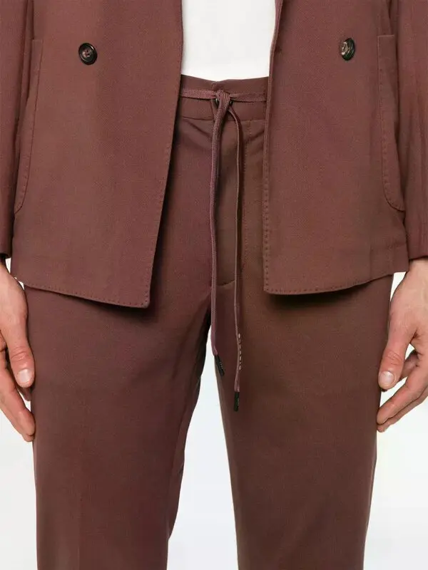 CIRCOLO 1901 Piqué-weave Trousers - Brown