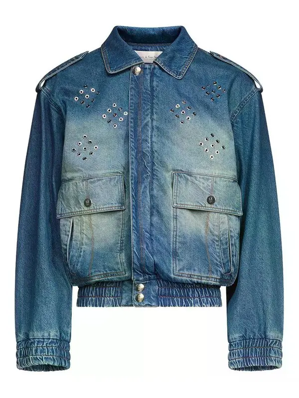 LUDOVIC DE SAINT SERNIN Robert Bomber Jacket - Blue