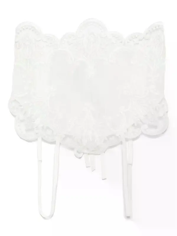 Buy MAURIZIO MYKONOS Floral-lace Top - White At 11% Off | Editorialist