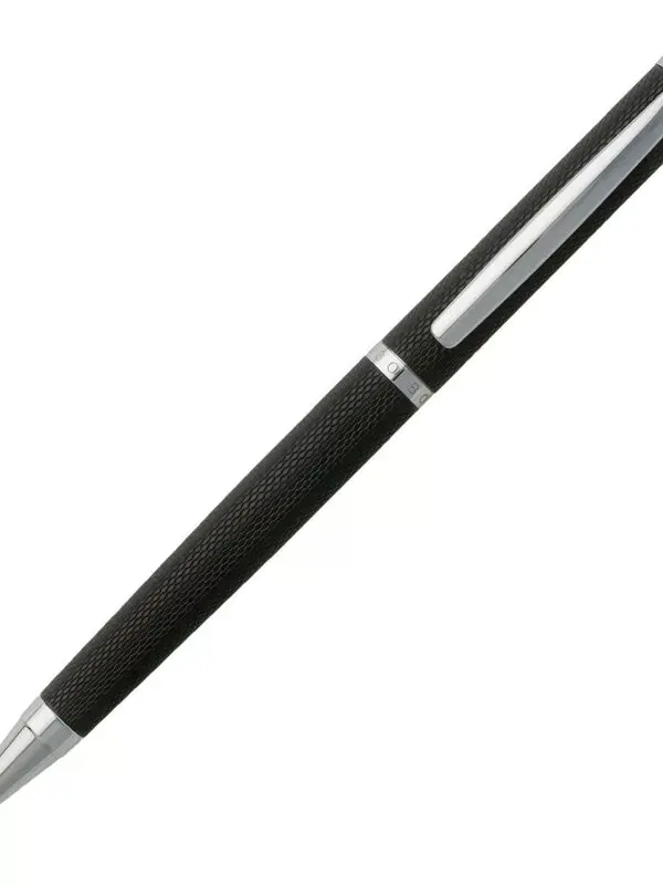 BOSS Sophisticated Textured Ballpoint Pen - Black