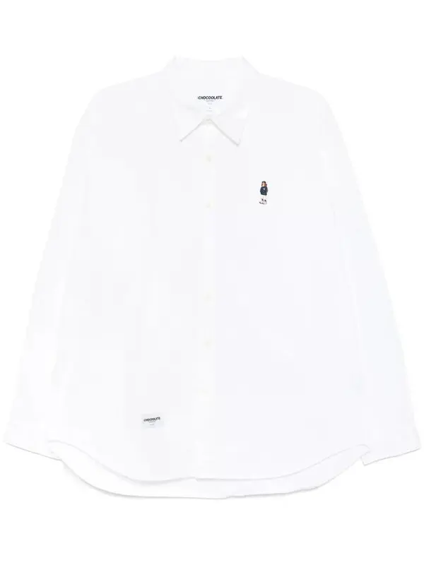 CHOCOOLATE Logo-patch Shirt - White