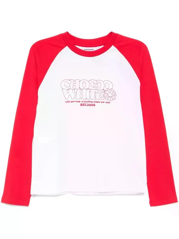 CHOCOOLATE Raglan Long-sleeved T-shirt - Red