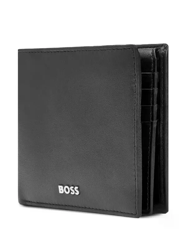BOSS Logo-print Leather Wallet