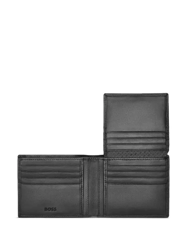 BOSS Logo-print Leather Wallet