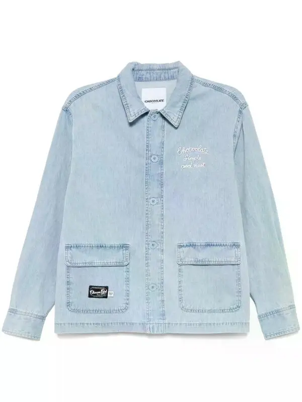 CHOCOOLATE Logo-embroidered Shirt - Blue