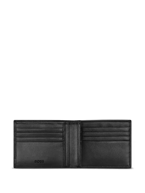 BOSS Logo-print Leather Wallet