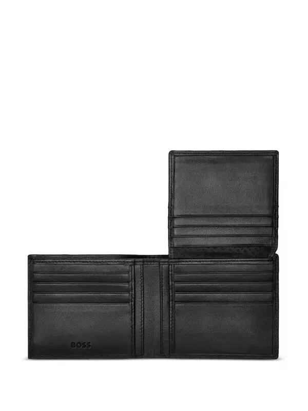 BOSS Logo-print Leather Wallet