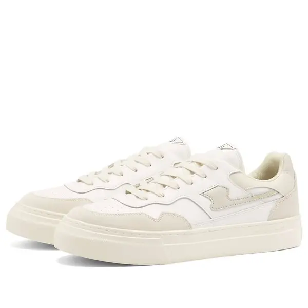 S.W.C STEPNEY WORKERS CLUB Pearl S-strike Leather Sneakers - Spring White