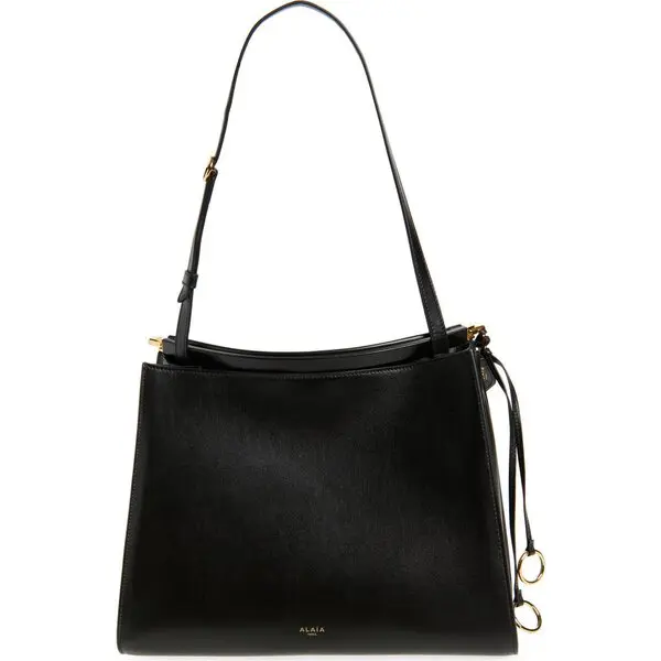 Alaïa Medium Le Click Leather Shoulder Bag - Noir