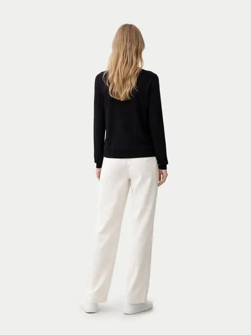 Gobi Cashmere Silk Textured Sweater