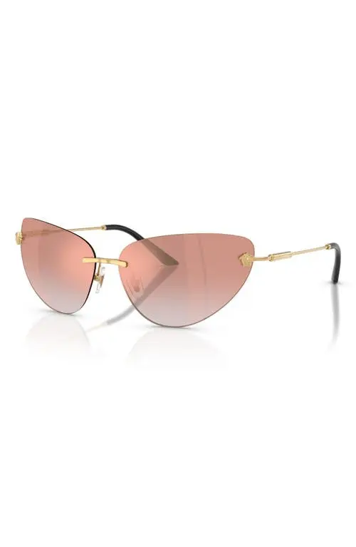 Versace 64mm Gradient Cat Eye Sunglasses