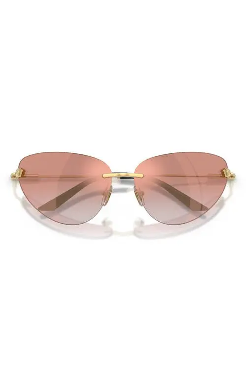 Versace 64mm Gradient Cat Eye Sunglasses