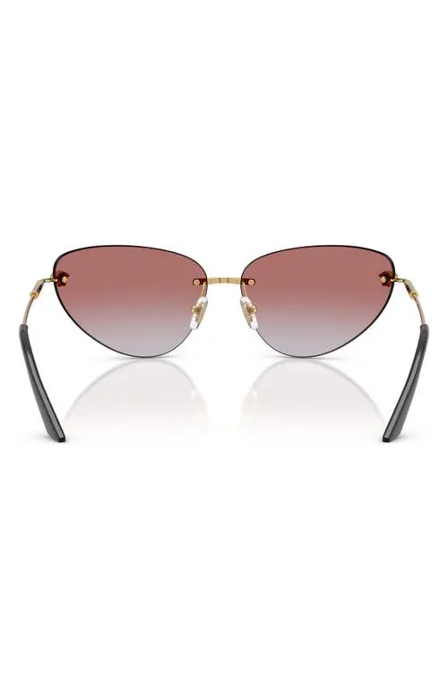 Versace 64mm Gradient Cat Eye Sunglasses