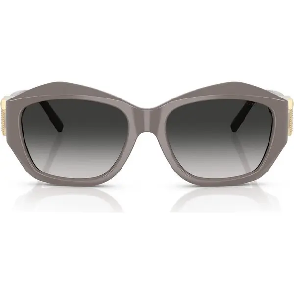 Tiffany & Co. 54mm Pillow Sunglasses - Chocolate Truffle /grey