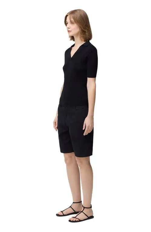 Gobi Cashmere Silk Blend Polo Shirt
