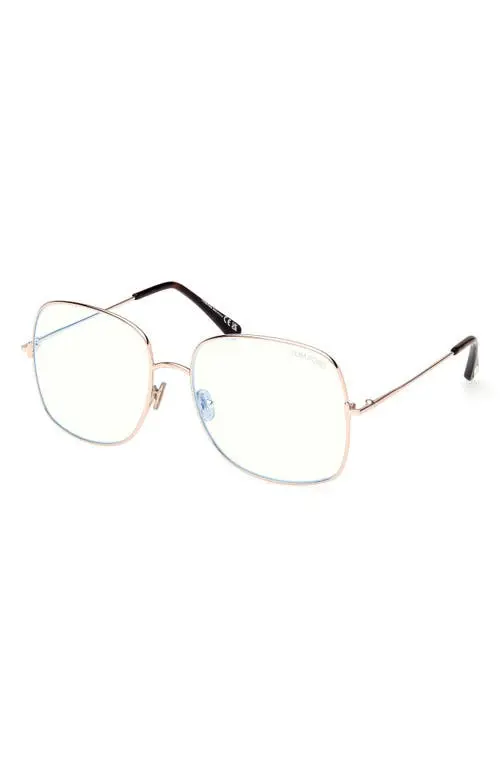 TOM FORD 59mm Square Blue Light Blocking Glasses