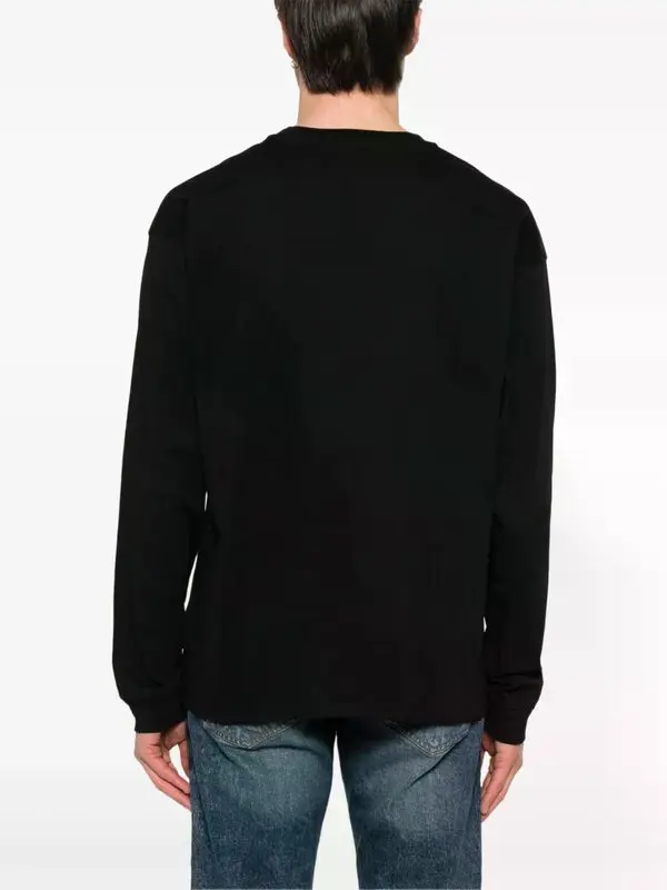 Diesel T-Box-Ls-Div T-Shirt - Black | Editorialist
