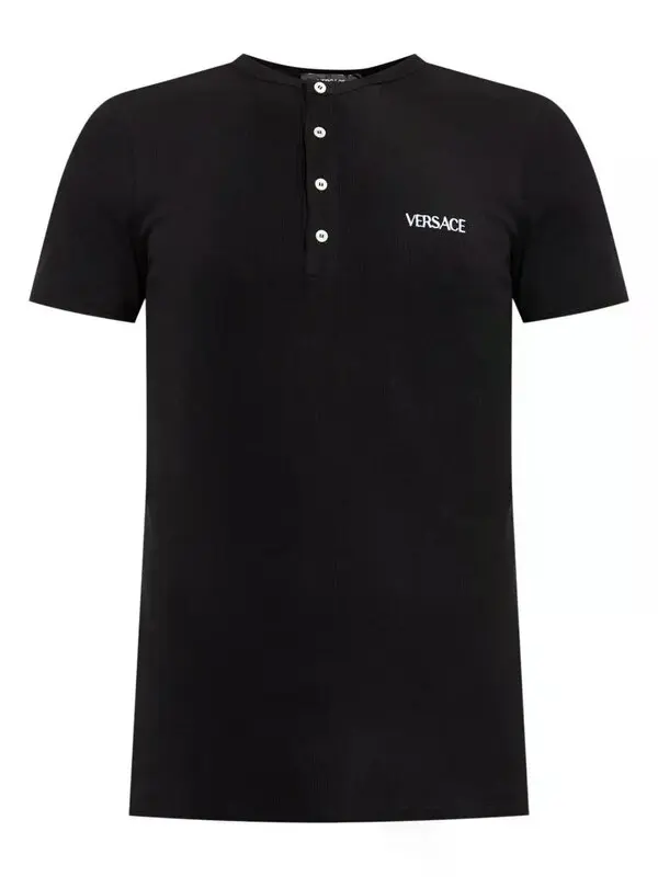 Versace Logo-embroidered T-shirt