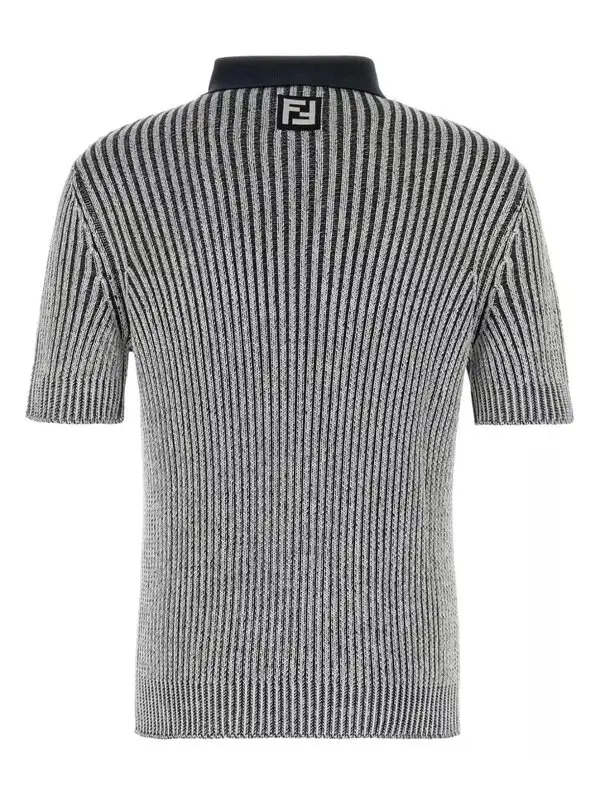 Fendi Striped Polo Shirt