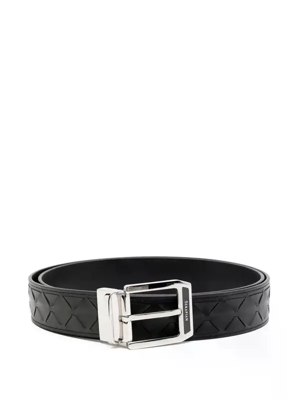 SERAPIAN Mosaico Belt - Black