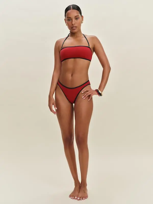 REFORMATION Praia Bikini Top