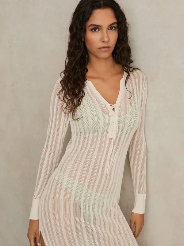 REISS Samantha Knitted Beach Cover-up Dress