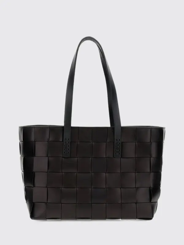 Dragon Diffusion Japan Woven Calfskin Leather Handbag - Black