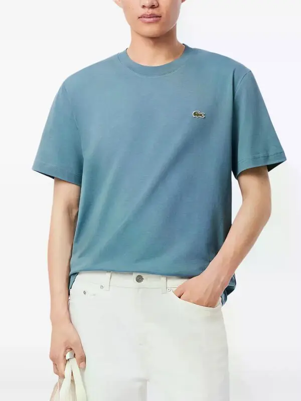 Lacoste Logo-embroidered T-shirt - Blue