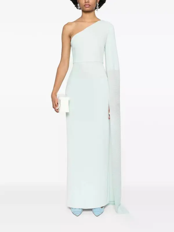 Solace London Sylvia One-Shoulder Maxi Dress - Green - 78% Off |  Editorialist